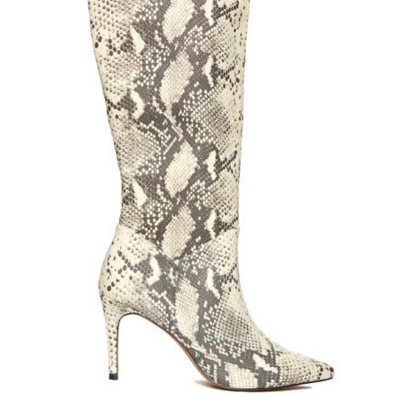 Steve Madden | Shoes | Steve Madden Boot Kinga Snakeskin Knee High ...